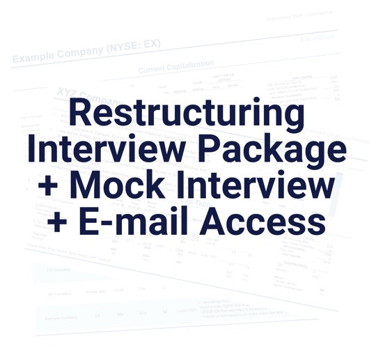 Restructuring Interview Package + Mock Interview + E-mail Access ...